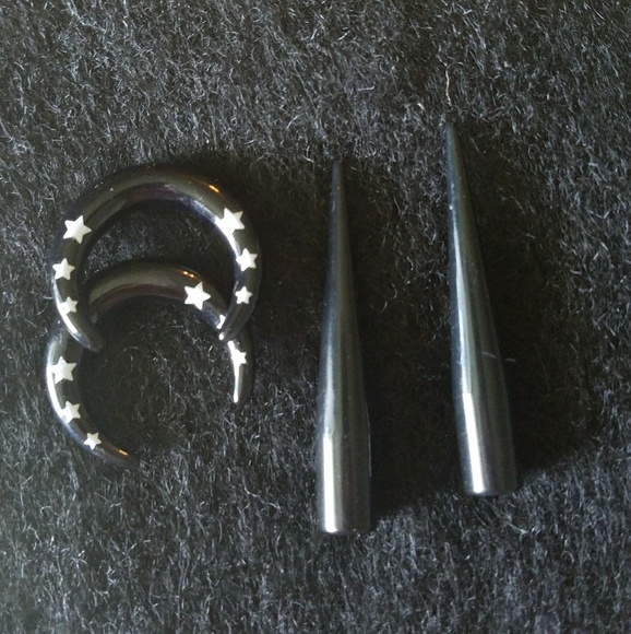 Hot Topic | Jewelry | 4 Gauge Half Moon Tapers | Poshmark